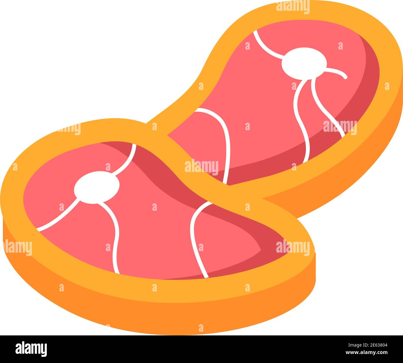 Meat vector flat color icon Stock Vector Image & Art - Alamy