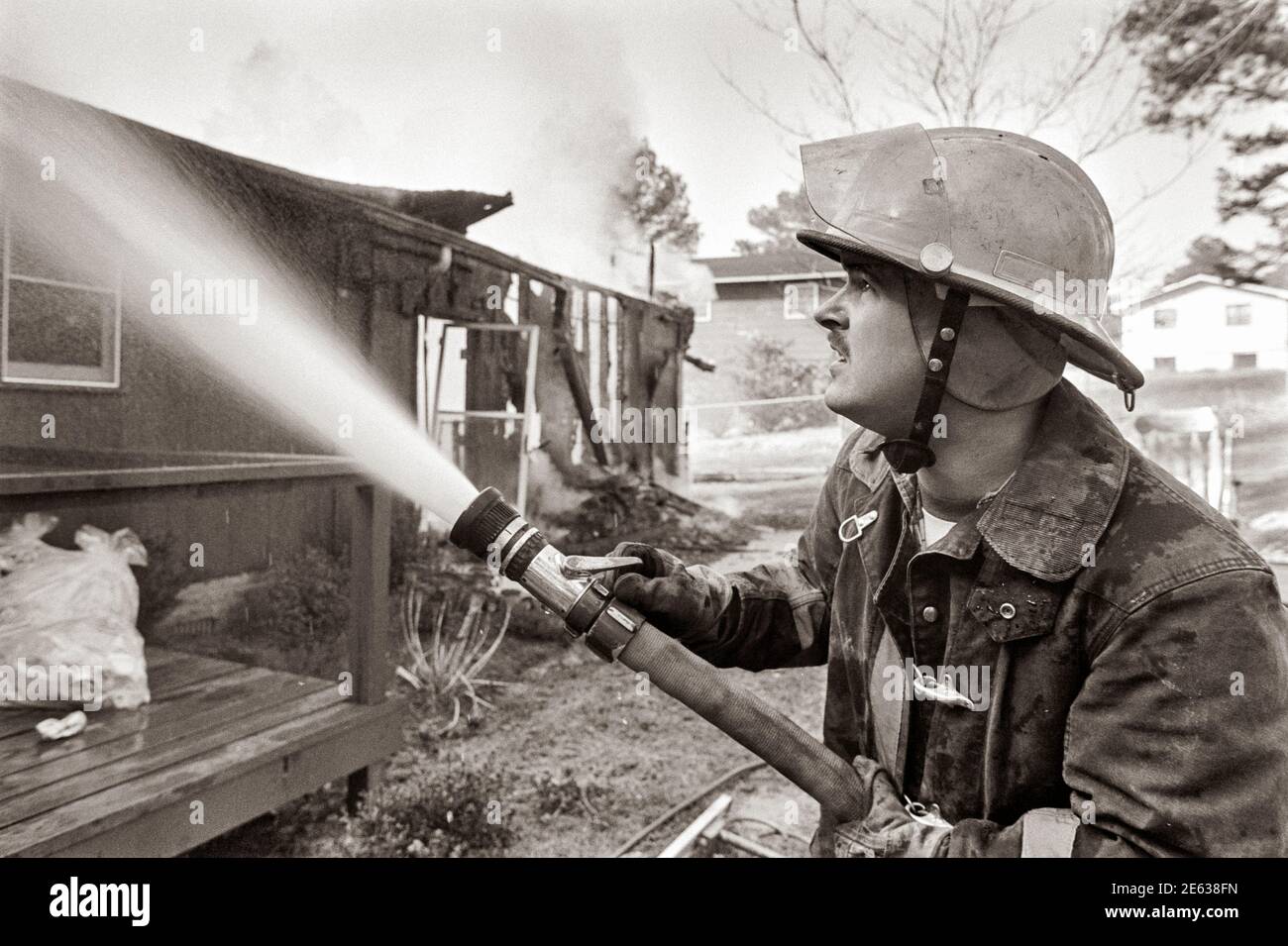 Firefighters at work. A firefighter is a rescuer extensively trained in ...