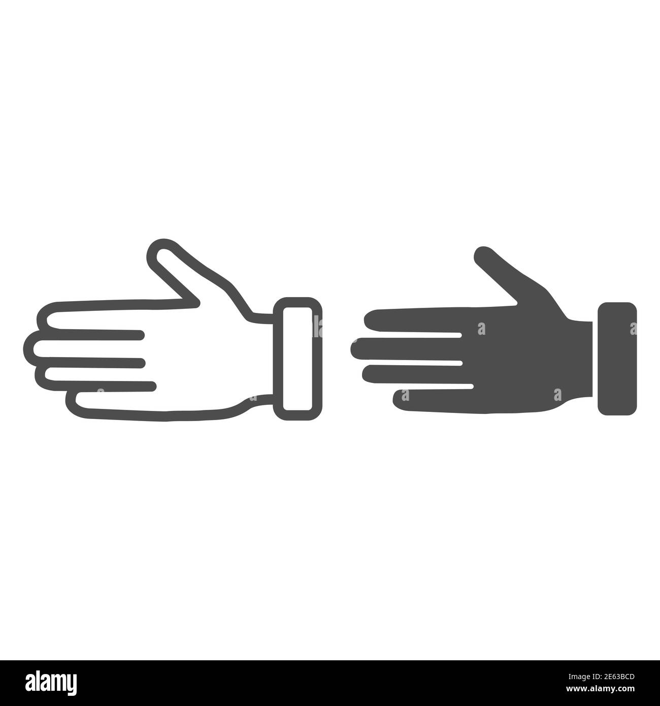 Open palm Black and White Stock Photos & Images - Alamy