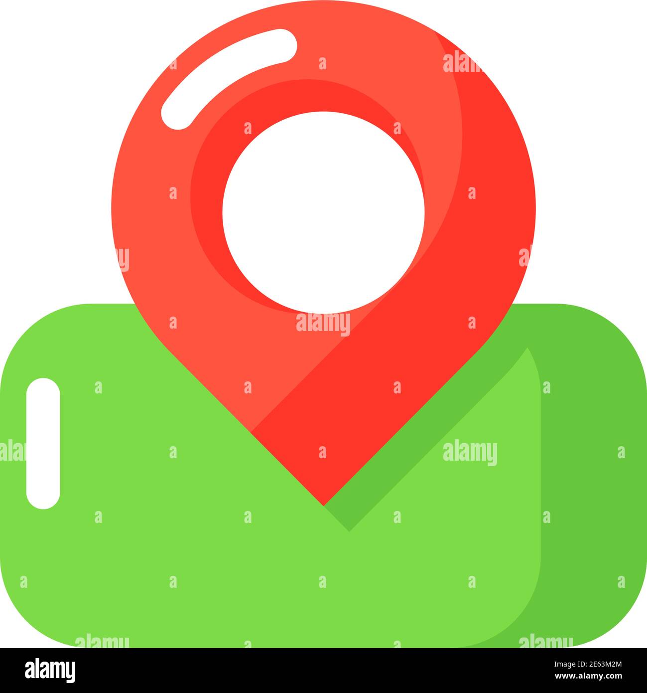 Maps app vector flat color icon Stock Vector Image & Art - Alamy