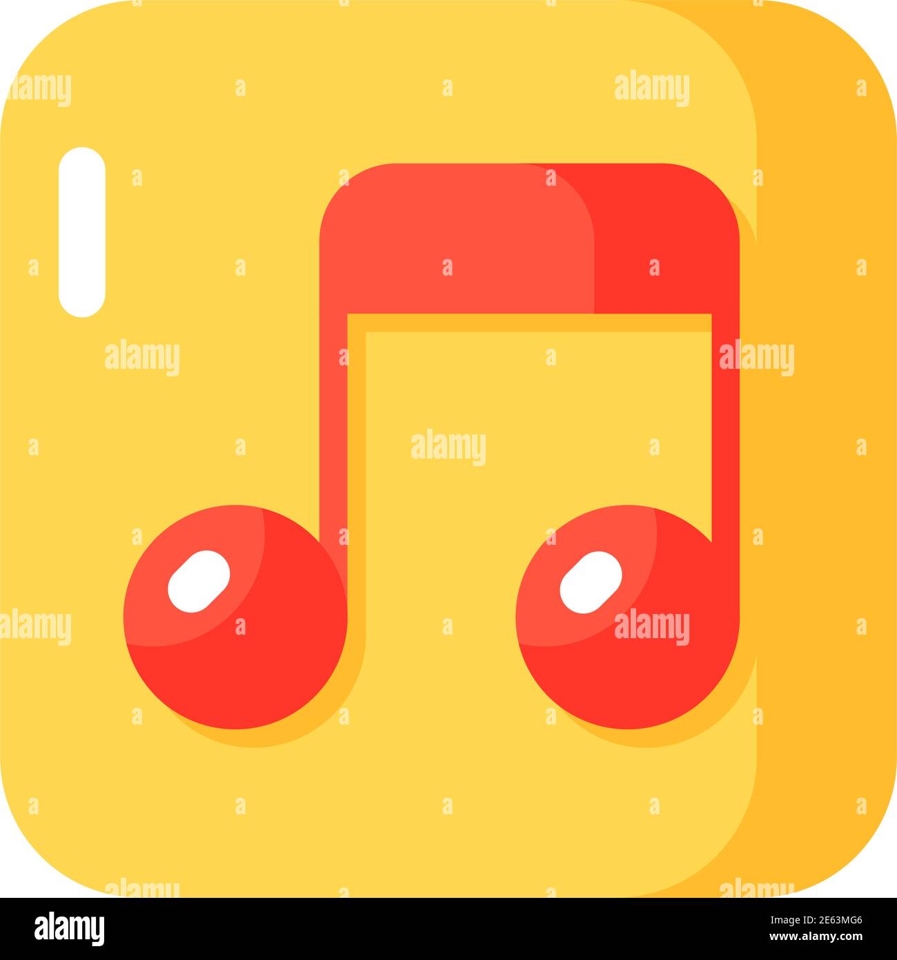 Music app vector flat color icon Stock Vector Image & Art - Alamy
