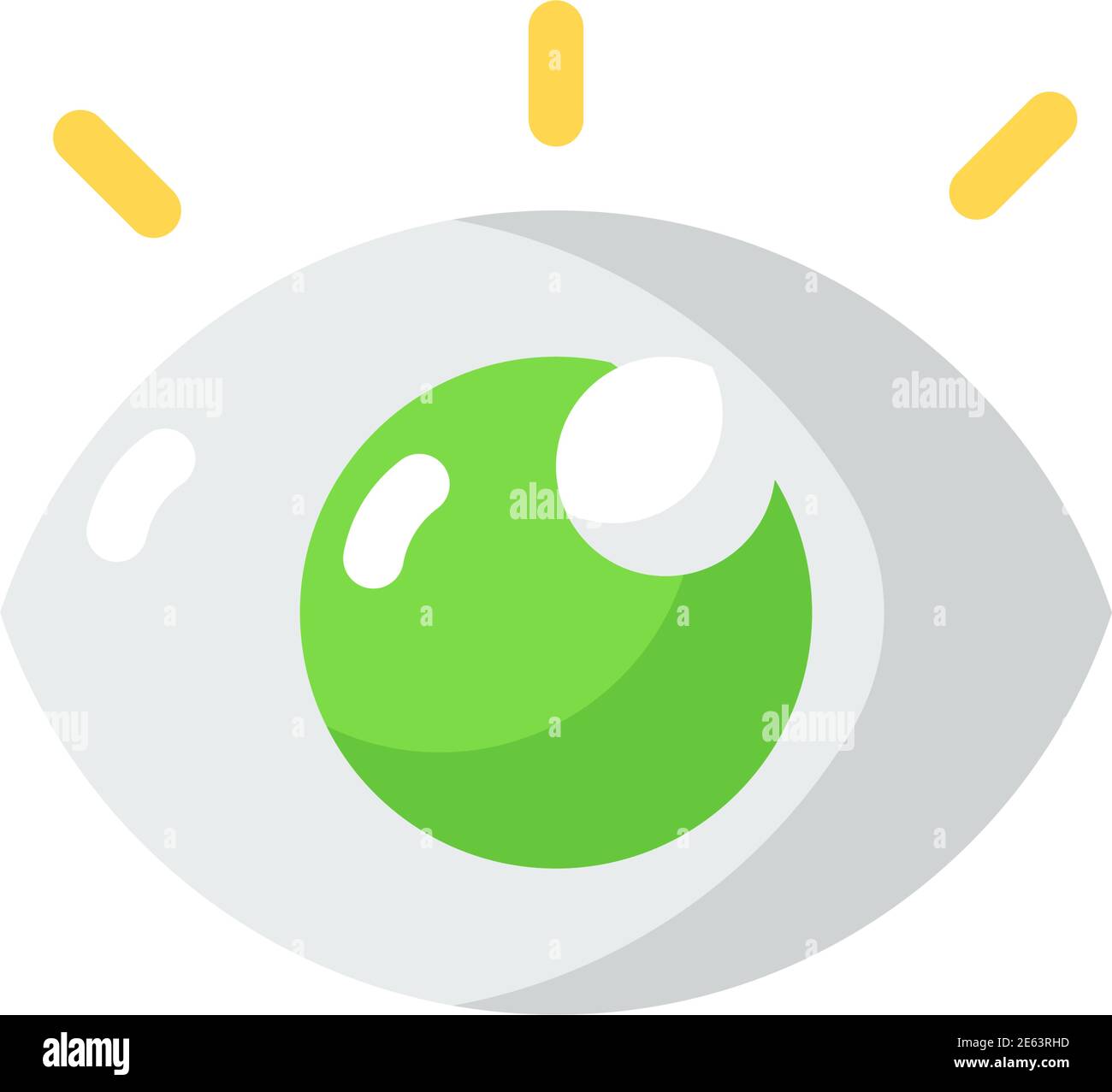 Viewing vector flat color icon Stock Vector Image & Art - Alamy