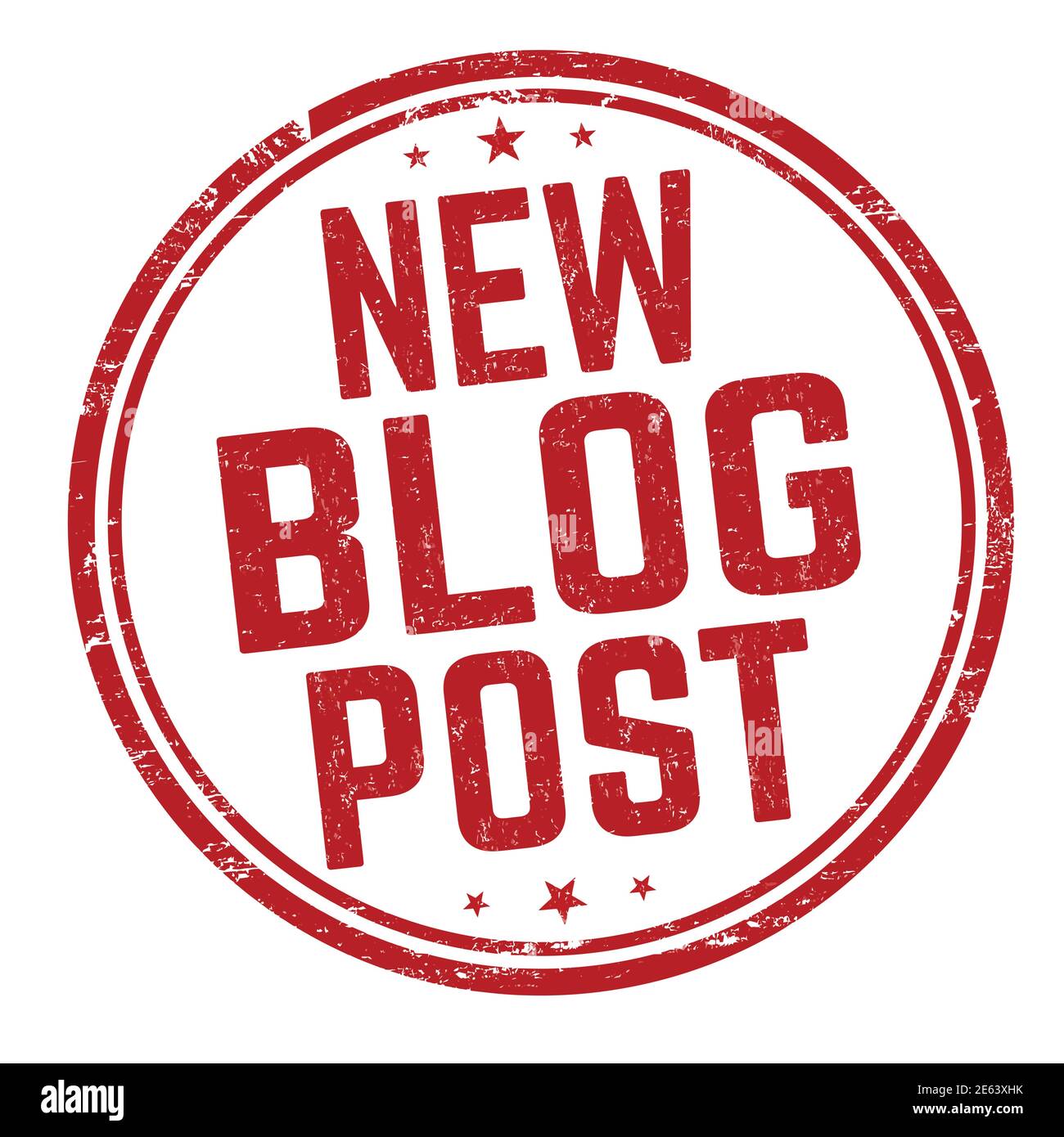 New blog post grunge rubber stamp on white background, vector ...