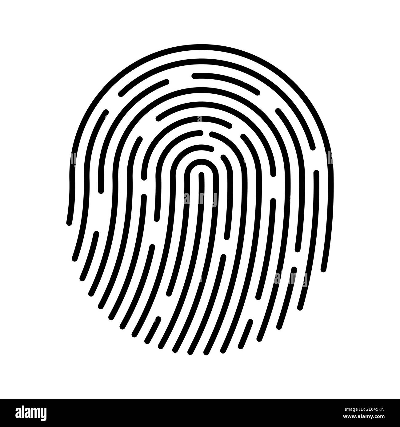 Fingerprint biometric scanner icon Stock Vector Images - Alamy