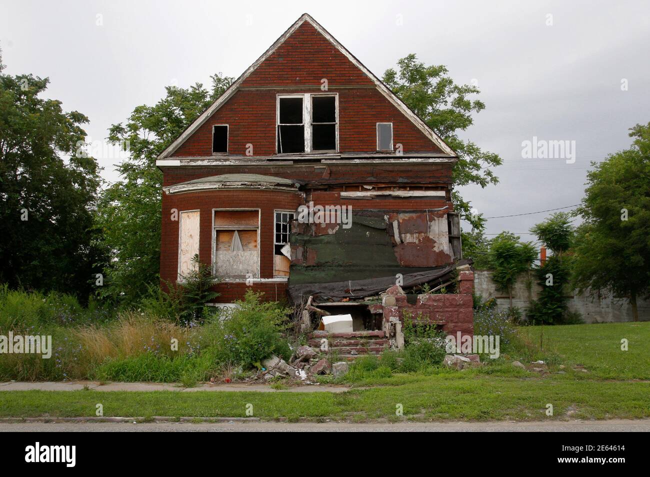 Detroit abandoned houses hi-res stock photography and images - Alamy