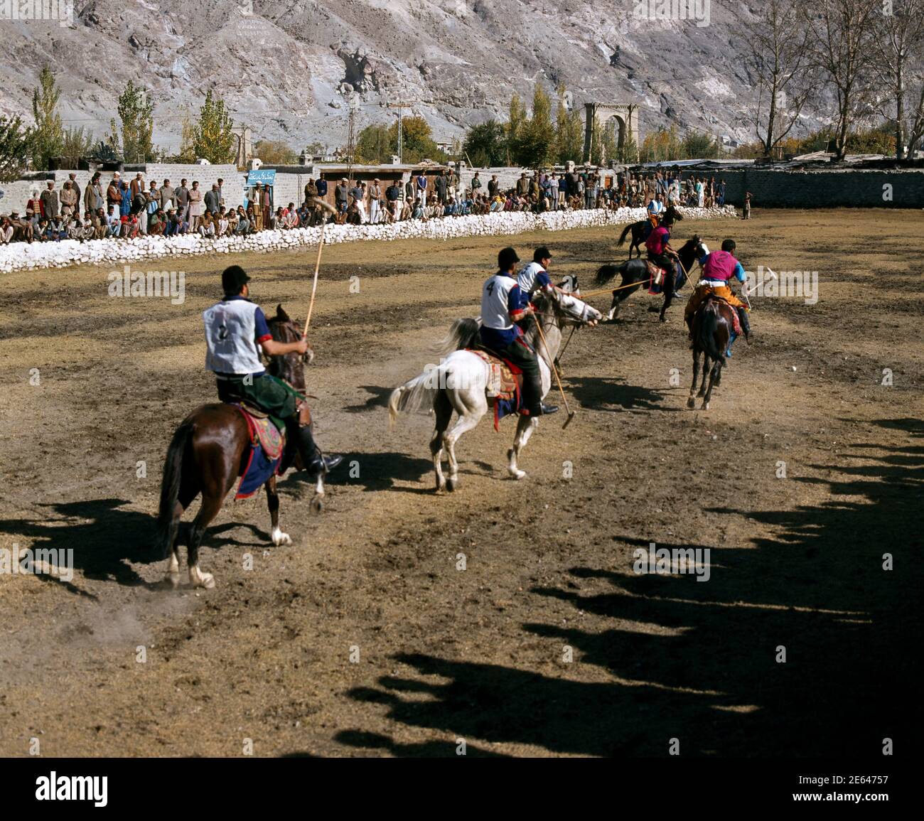 North West Pakistan Men playing Polo Stock Photo - Alamy