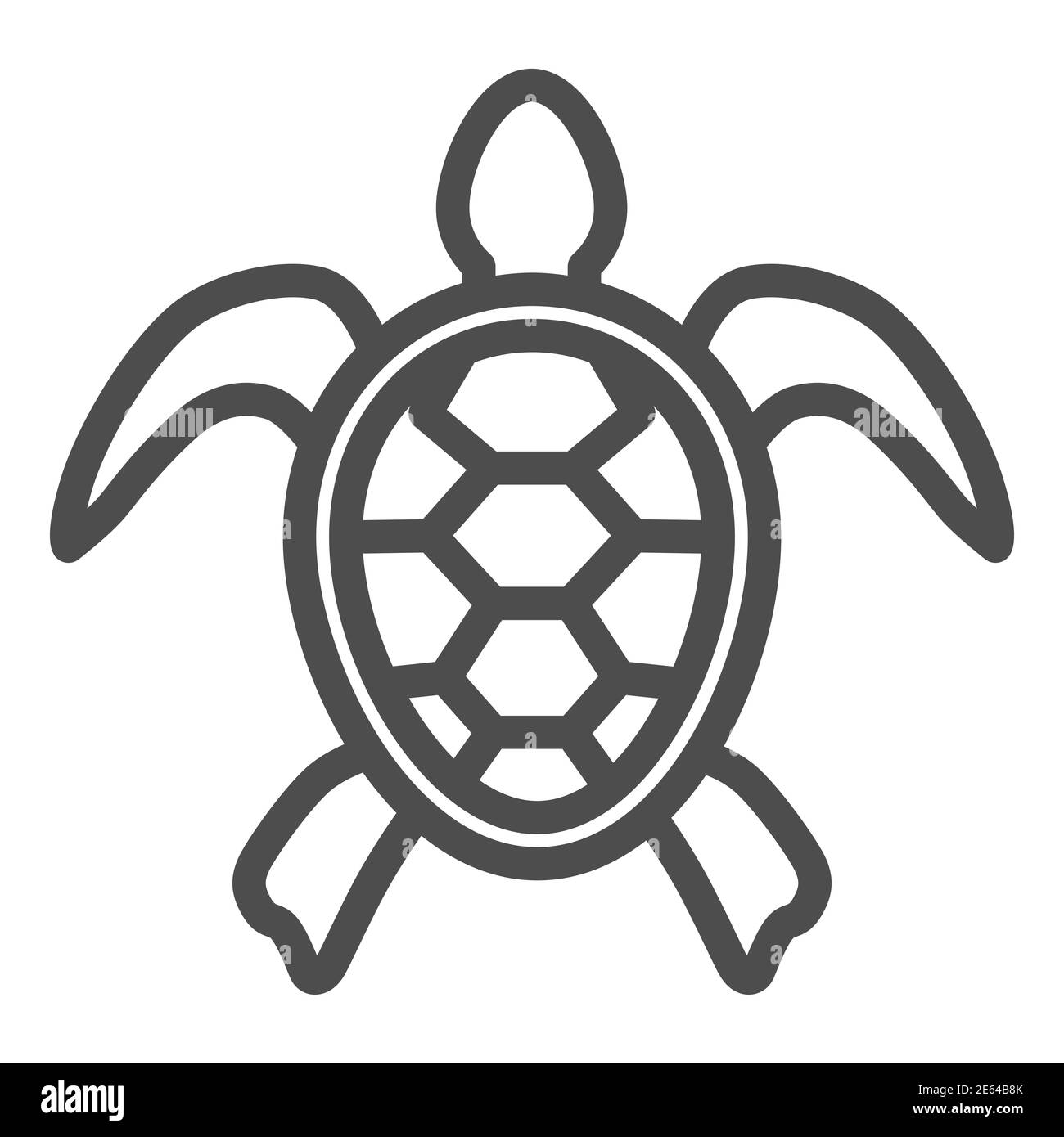 Sea Turtle Outline Clip Art