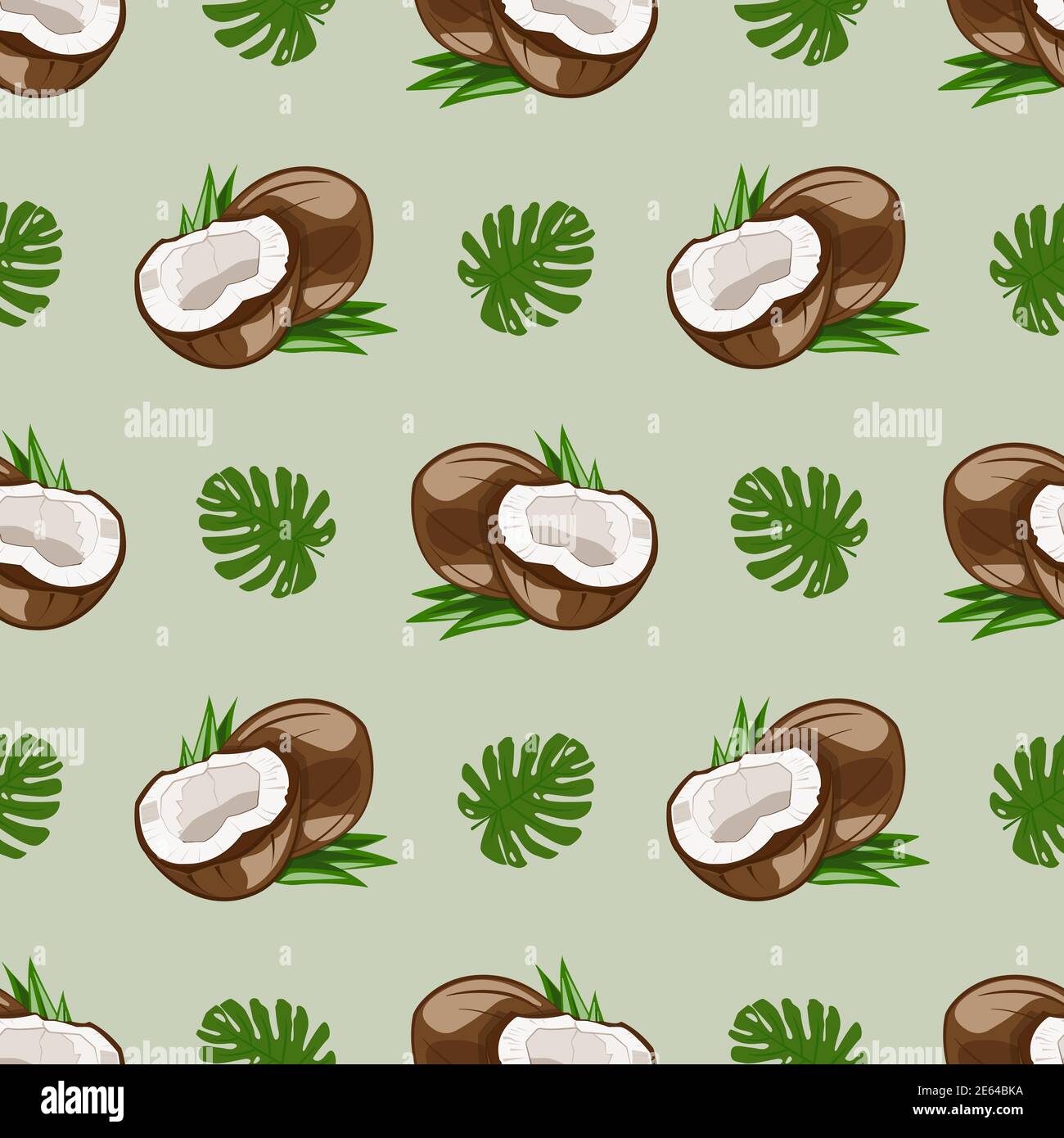 Coconut season Stock Vector Images - Alamy