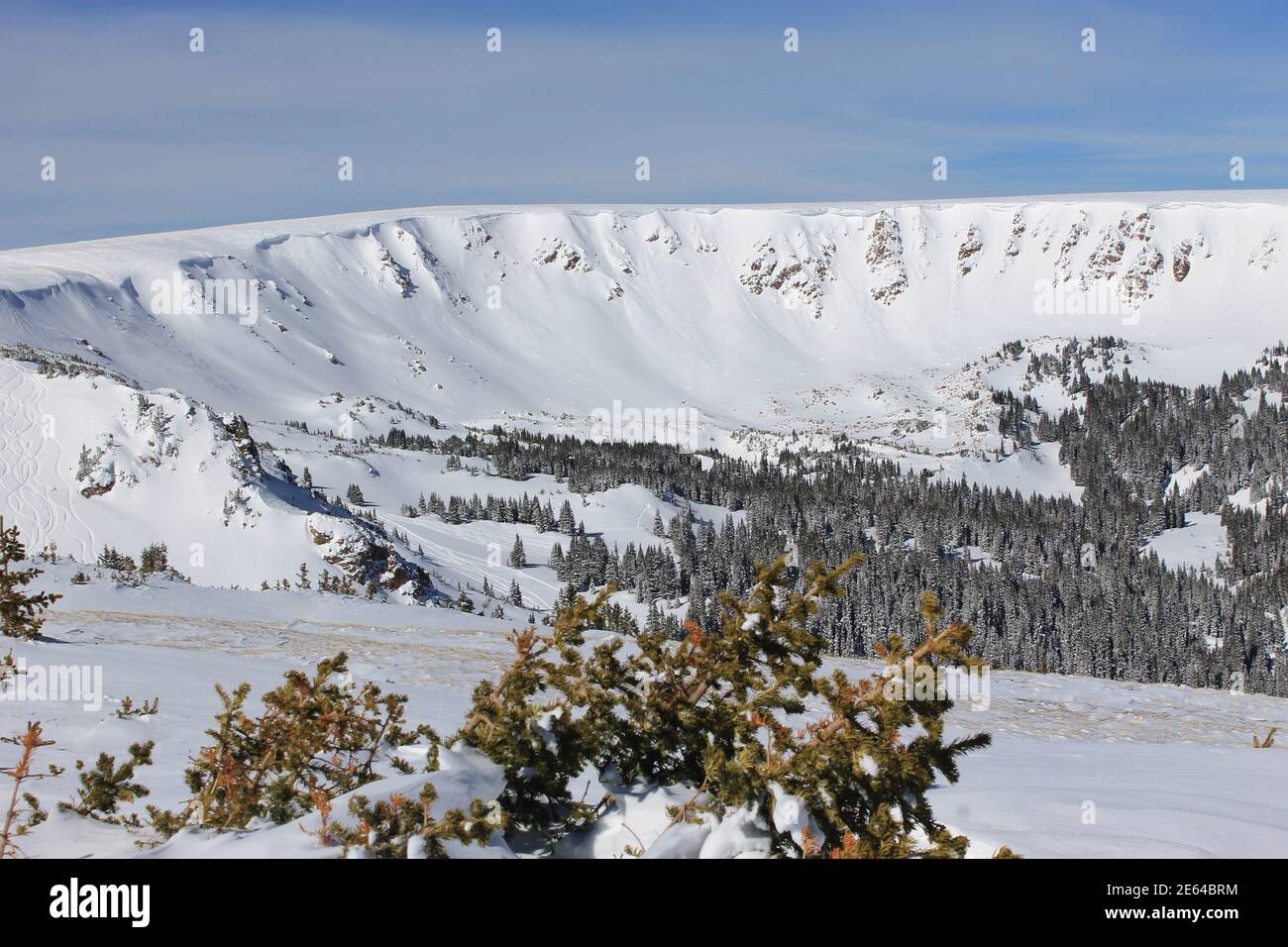 Winter Scene At High Elevation Stock Photo - Alamy