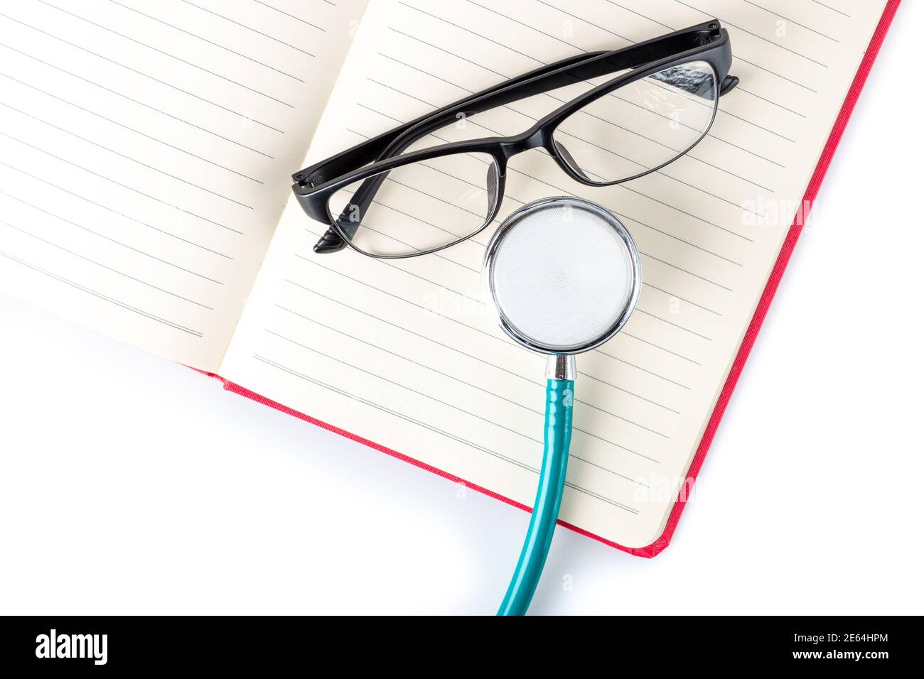 Doctor's tools on white background, Medical, health care concept Stock ...