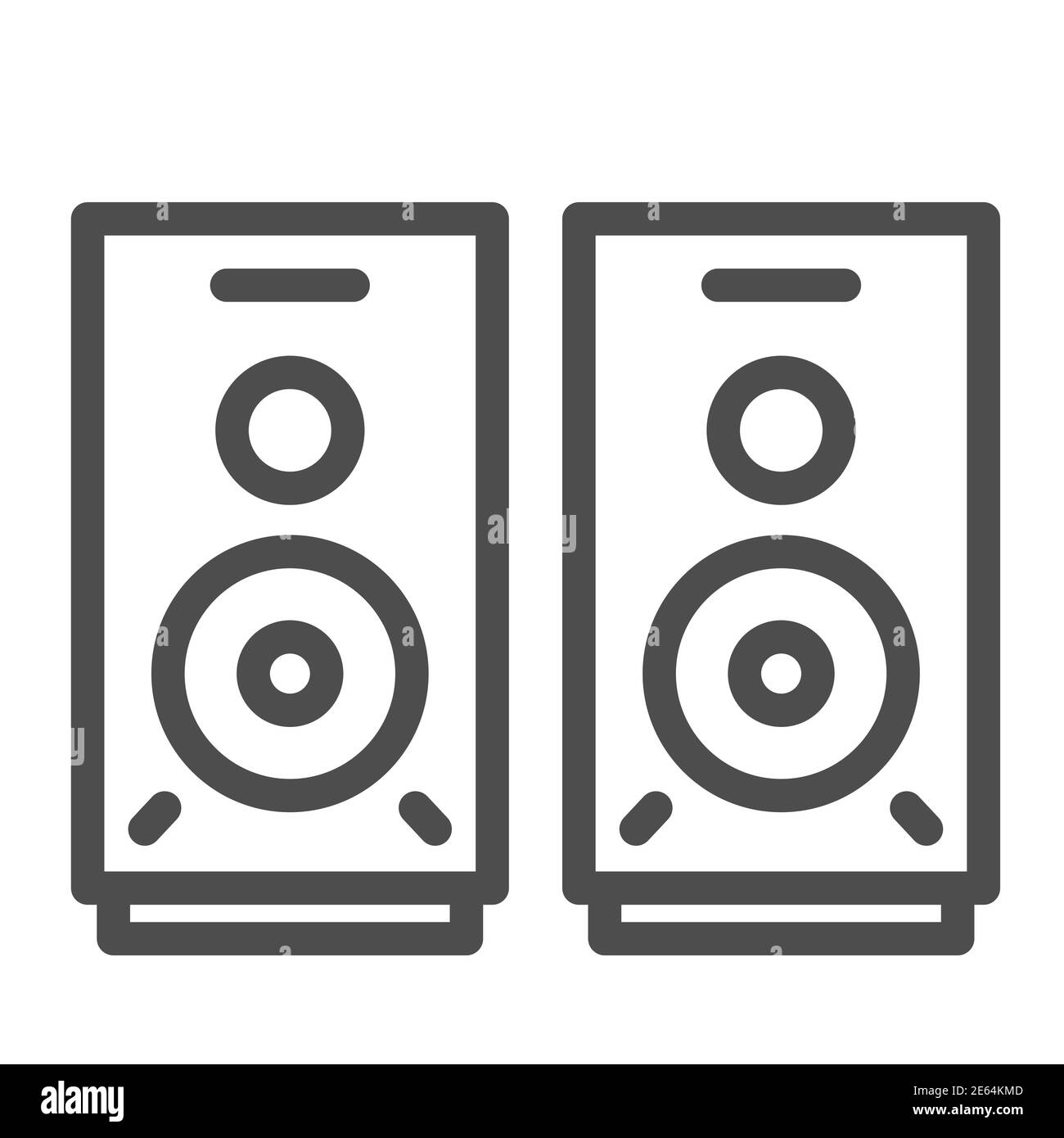 Stereo speakers Cut Out Stock Images & Pictures - Alamy