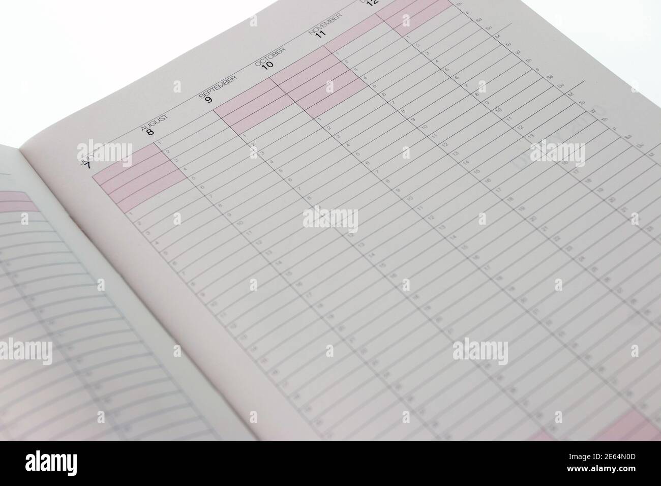 Diary yearly planner 2020, Beginning a new life concept Stock Photo - Alamy