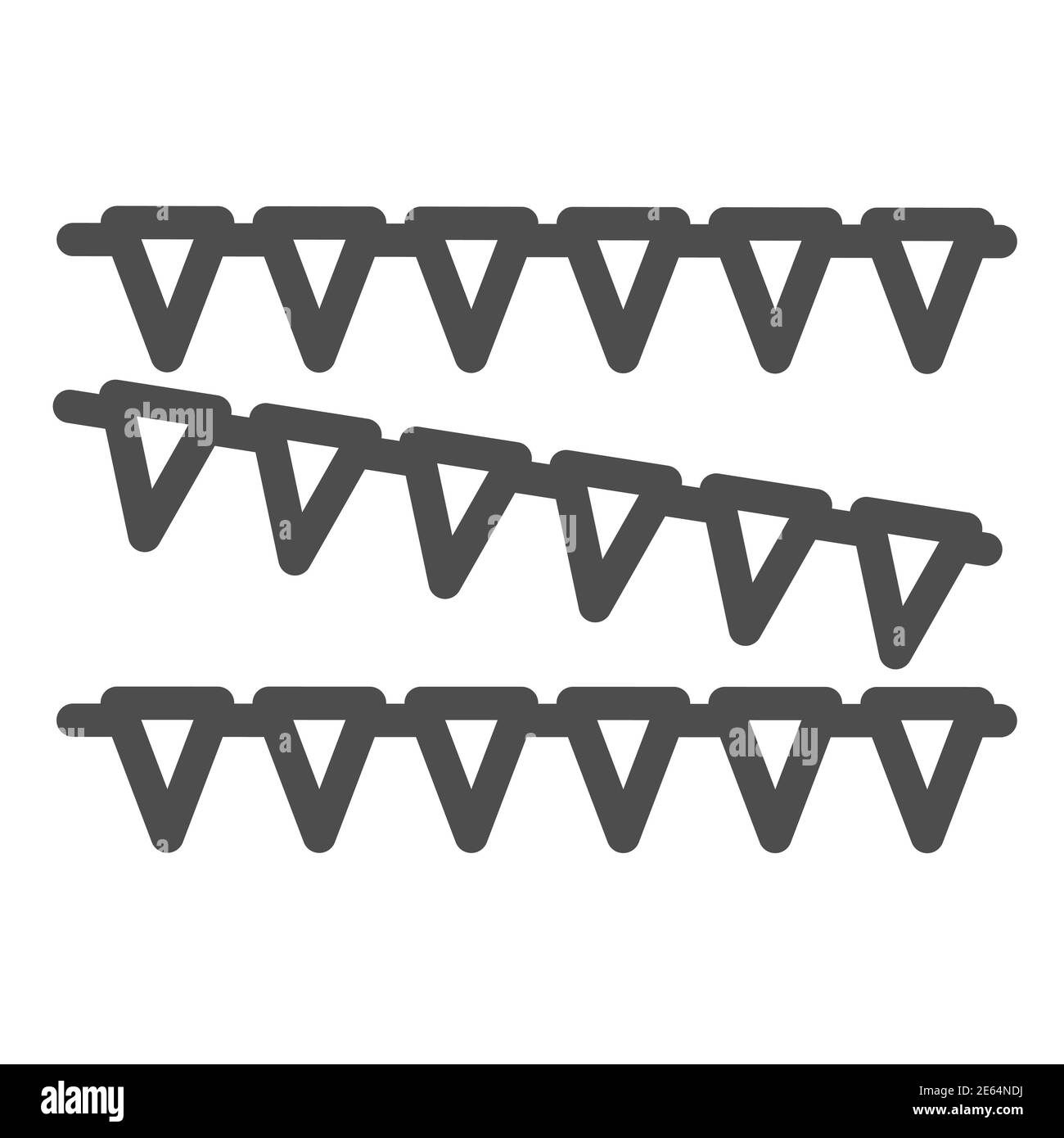 Scene decoration line icon, Music festival concept, Scenery sign on ...