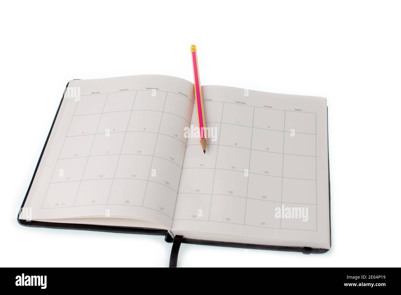 Diary yearly planner 2020, Beginning a new life concept Stock Photo - Alamy