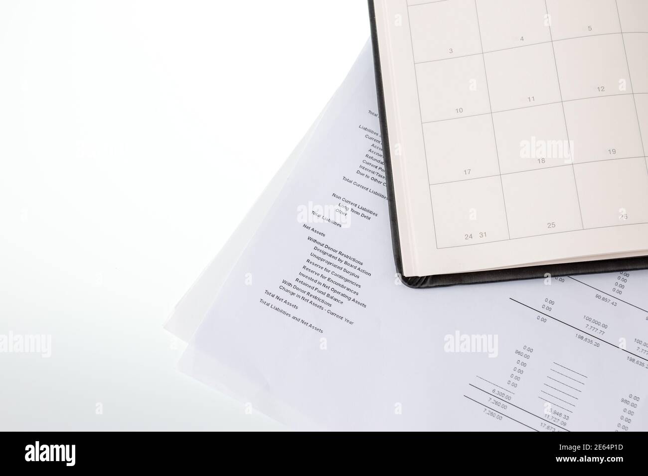 Diary yearly planner 2020, Beginning a new life concept Stock Photo - Alamy