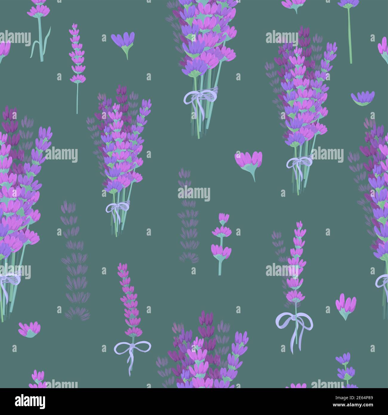 A seamless background with lavender. Vector illustration Stock Vector ...