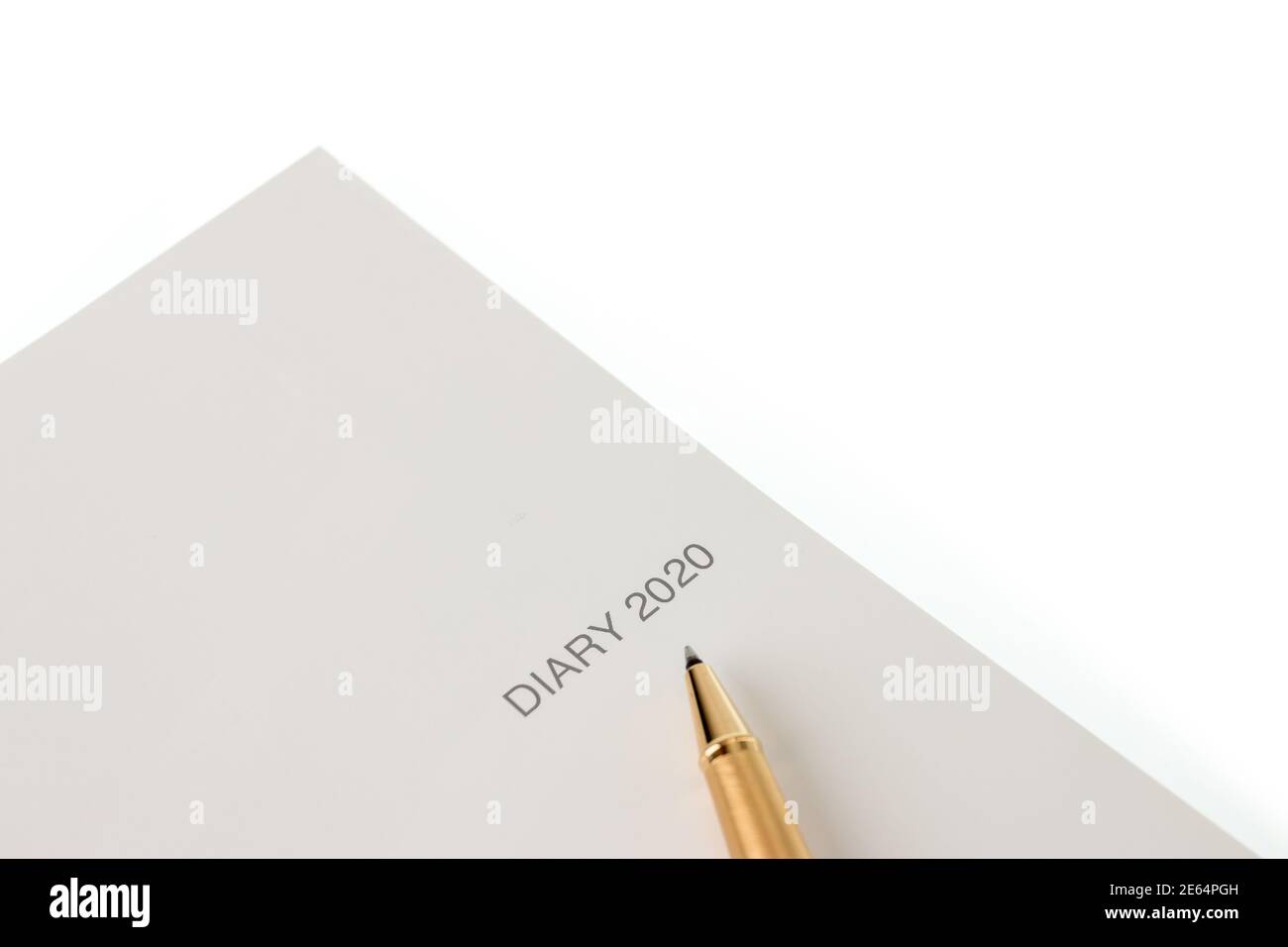 Diary 2020, Beginning a new life concept Stock Photo - Alamy