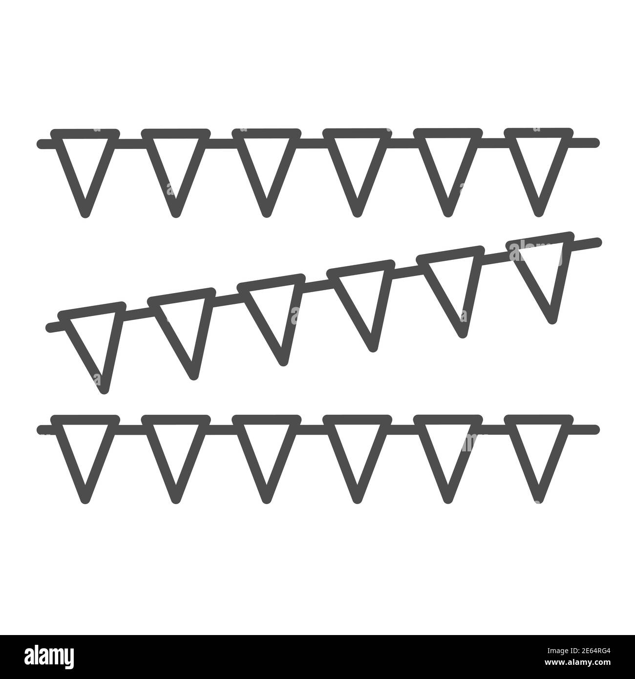 Scene decoration thin line icon, Music festival concept, Scenery sign ...