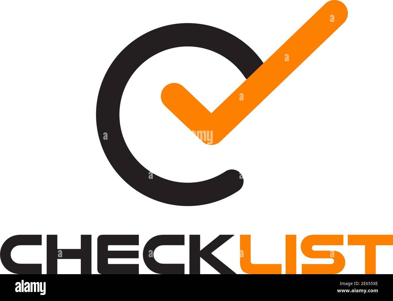Check List logo design with using C and L letter template Stock Vector ...