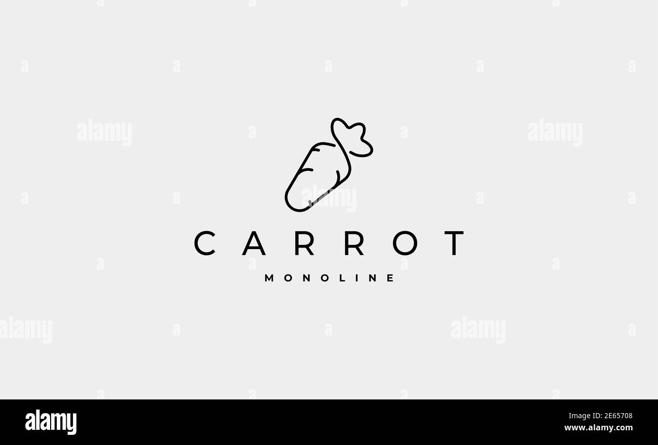 Carrot Logo Design Vector Icon Illustration Stock Photo - Alamy