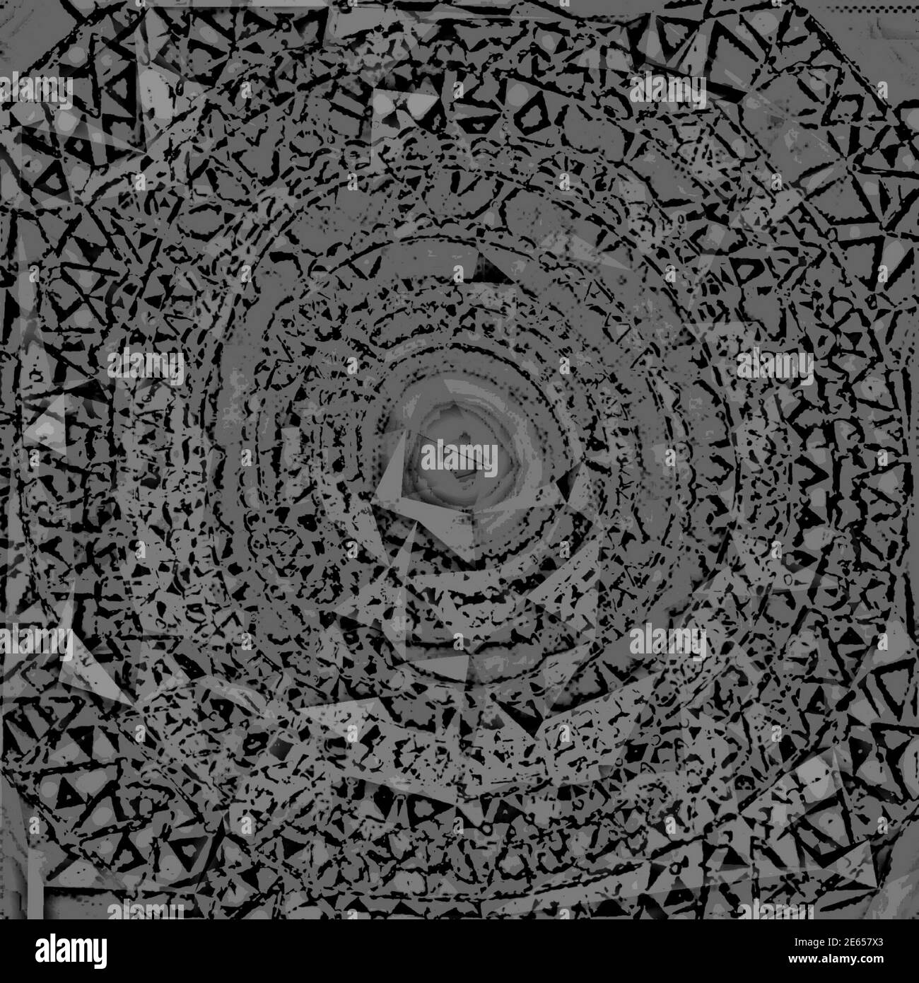 Abstract circle background. Double exposure circles. Grunge circular ...