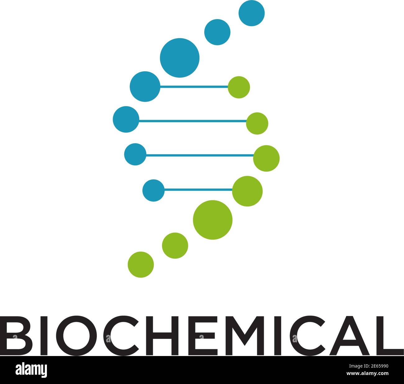 Bio chemical company logo design with using molecule connection icon ...