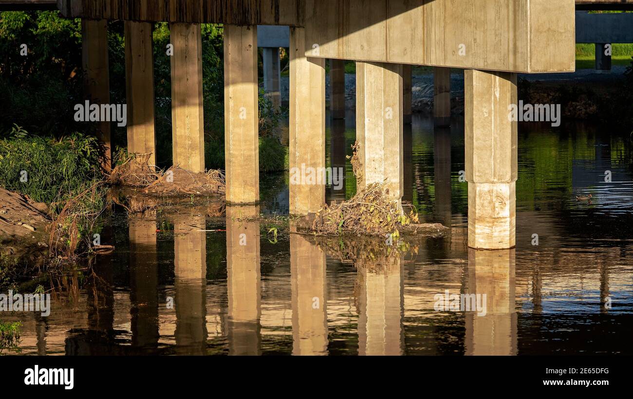 Modern architecture overpass lighting hi-res stock photography and ...