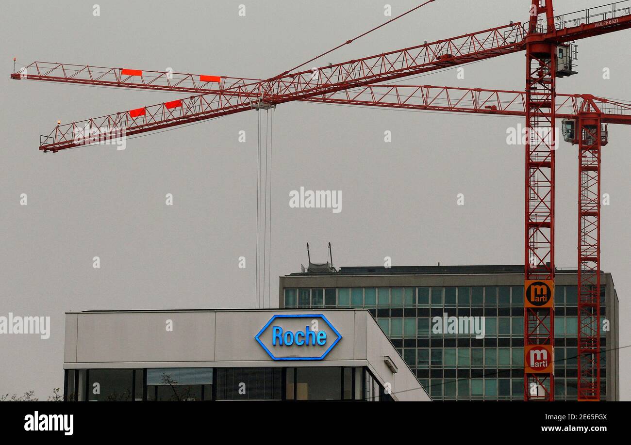 Logo swiss pharmaceutical company roche hi-res stock photography and ...
