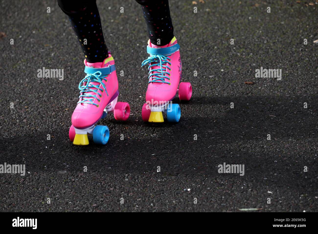Kid Roller Skating High Resolution Stock Photography and Images - Alamy