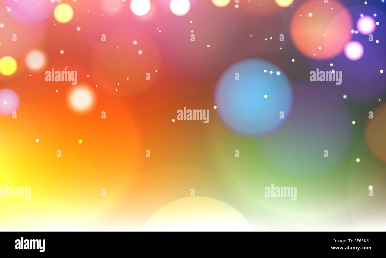 Abstract light golden gradient pink festive bokeh background with ...