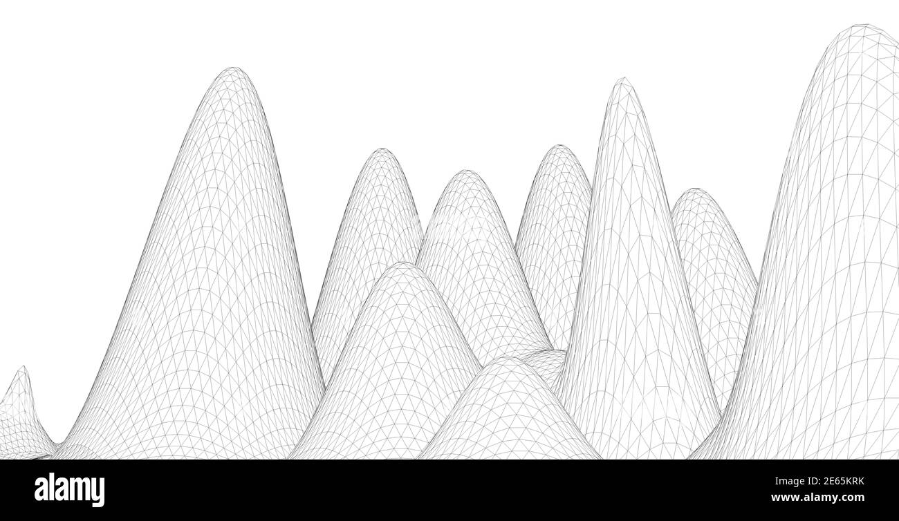 Abstract architectural drawing. Geometric background, Illustration ...