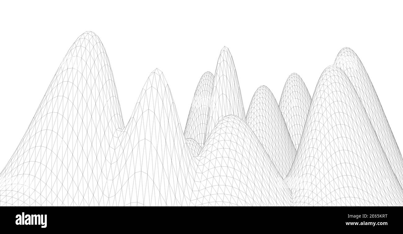 Abstract architectural drawing. Geometric background, Illustration ...