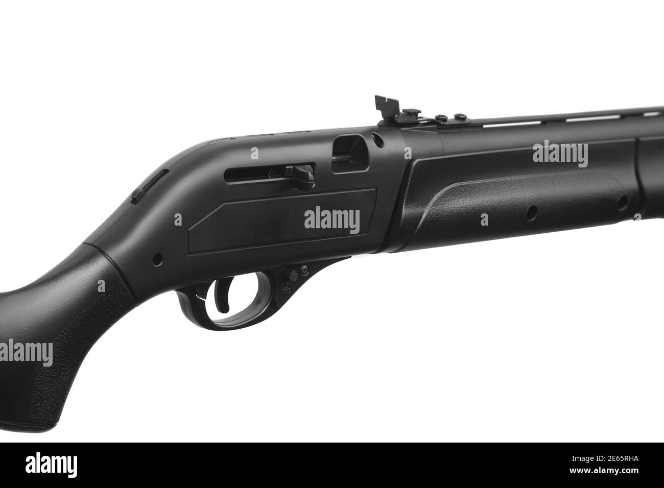 Pneumatic gun for sports and hunting. Air rifle isolate on a white ...