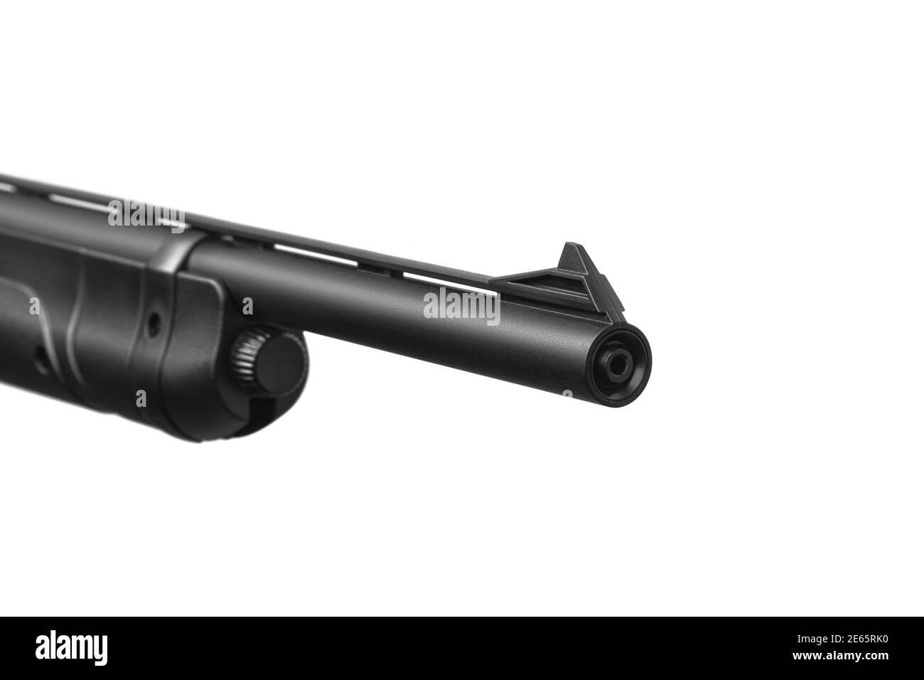 Pneumatic gun for sports and hunting. Air rifle isolate on a white ...