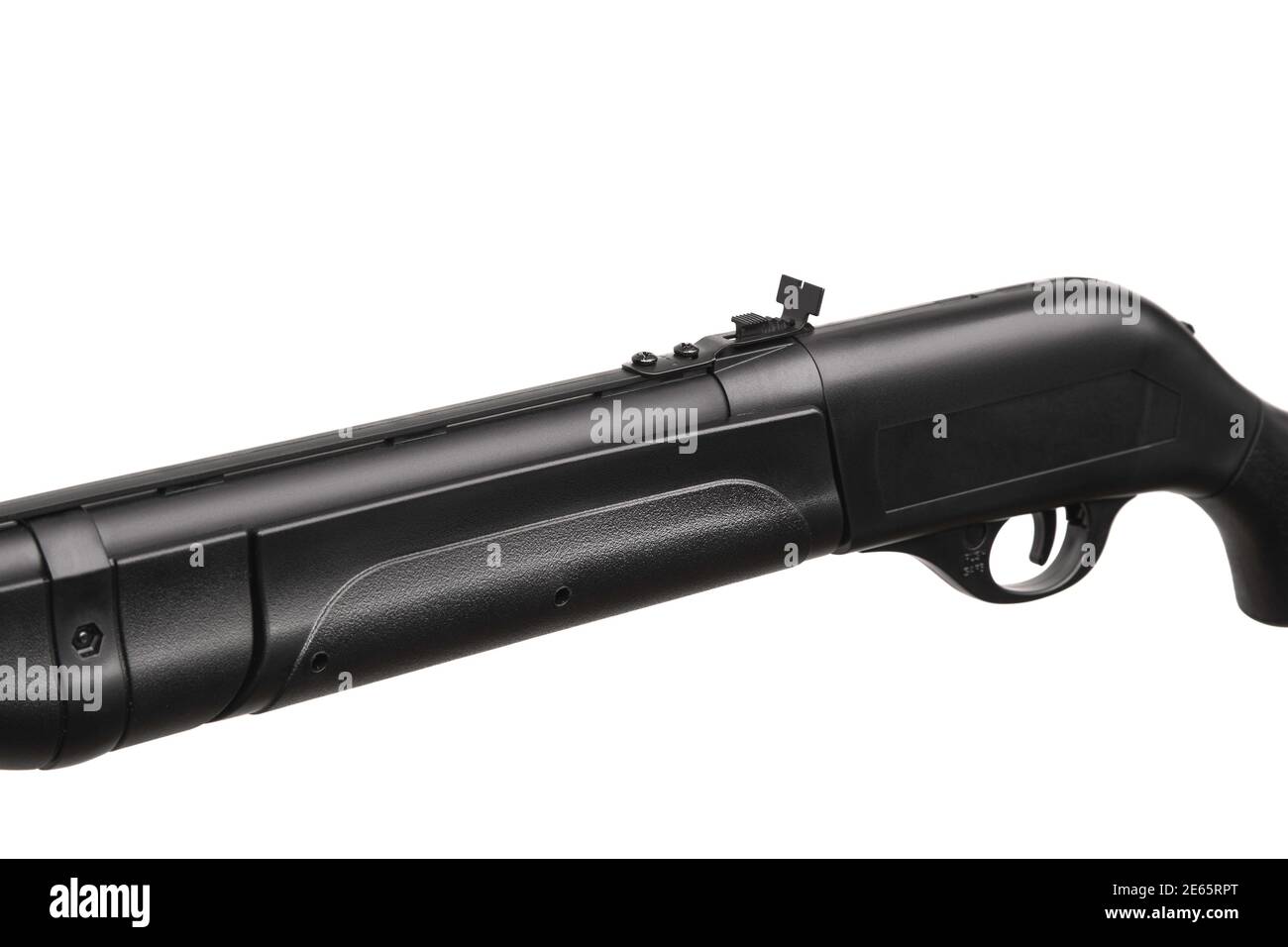 Pneumatic gun for sports and hunting. Air rifle isolate on a white ...