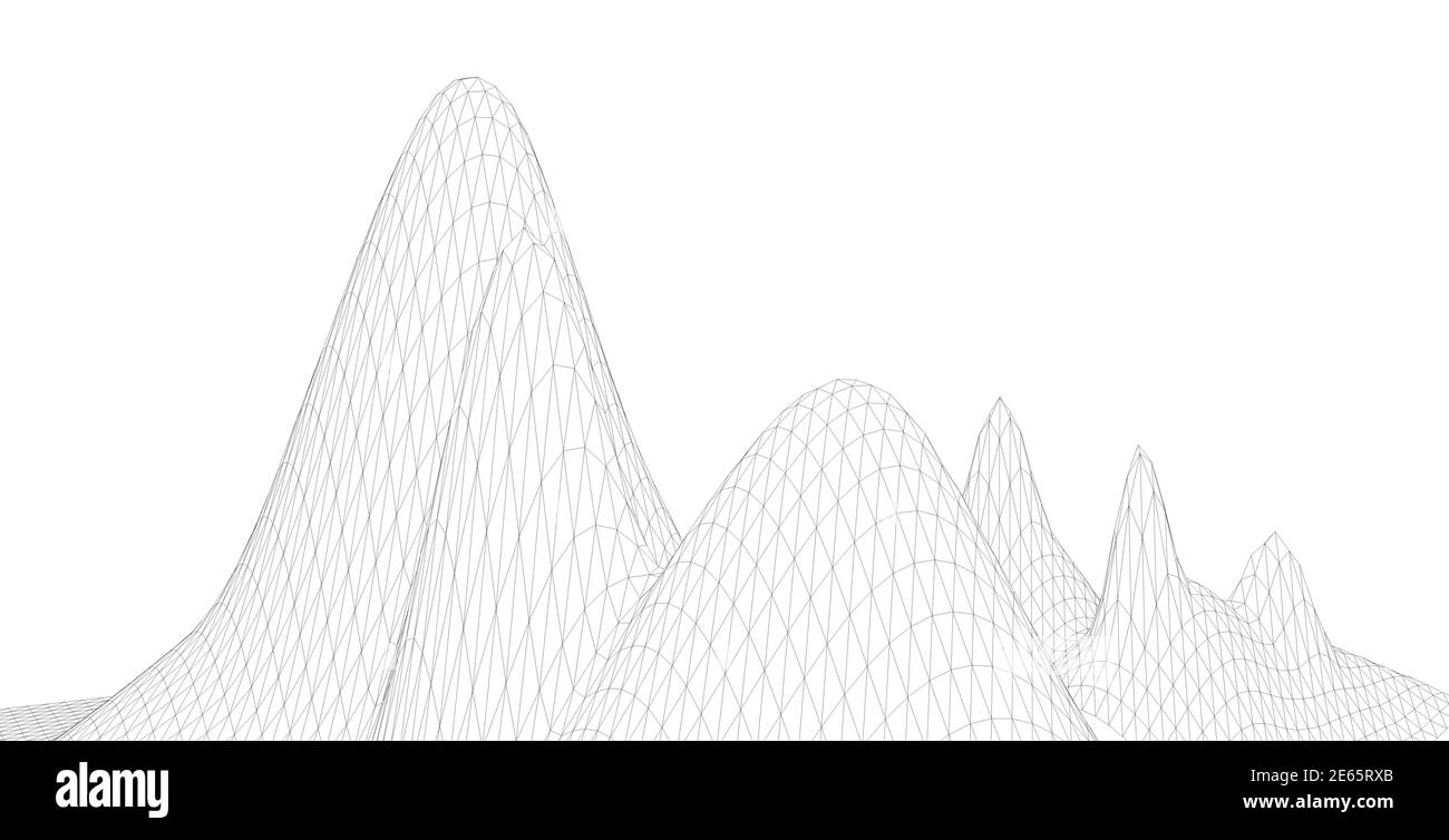 Abstract architectural drawing. Geometric background, Illustration ...