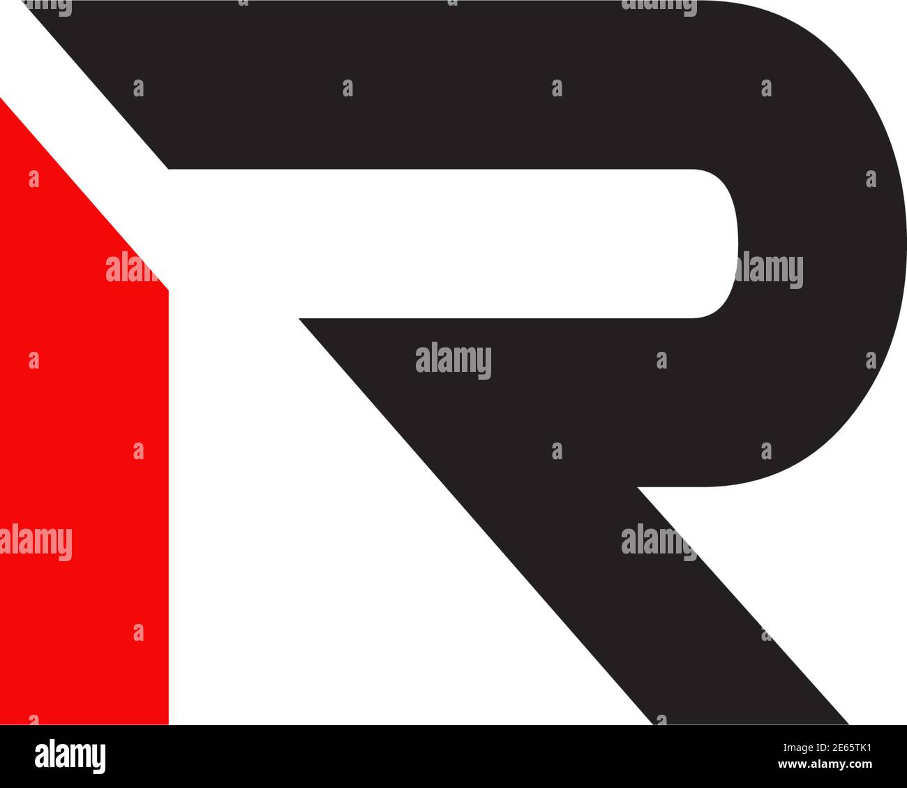 R letter icon logo design inspiration template Stock Vector Image & Art ...