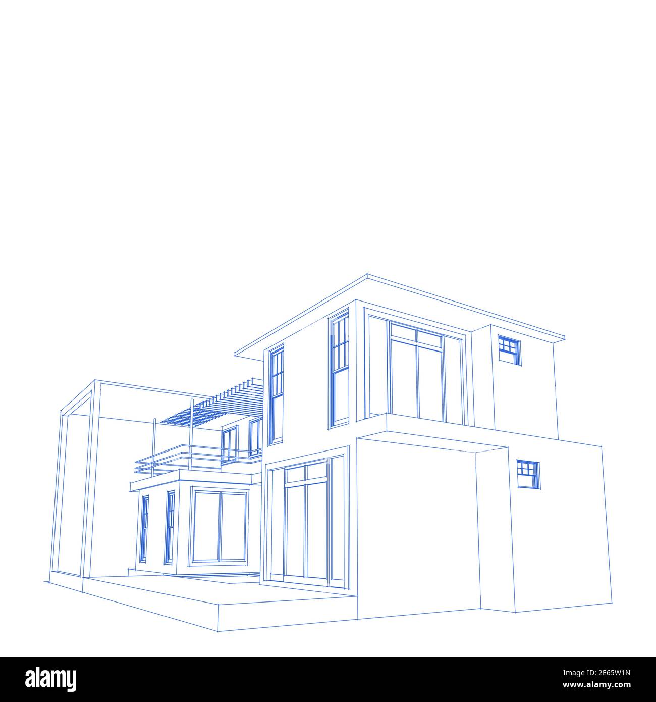 Abstract black wireframe lines Cut Out Stock Images & Pictures - Alamy