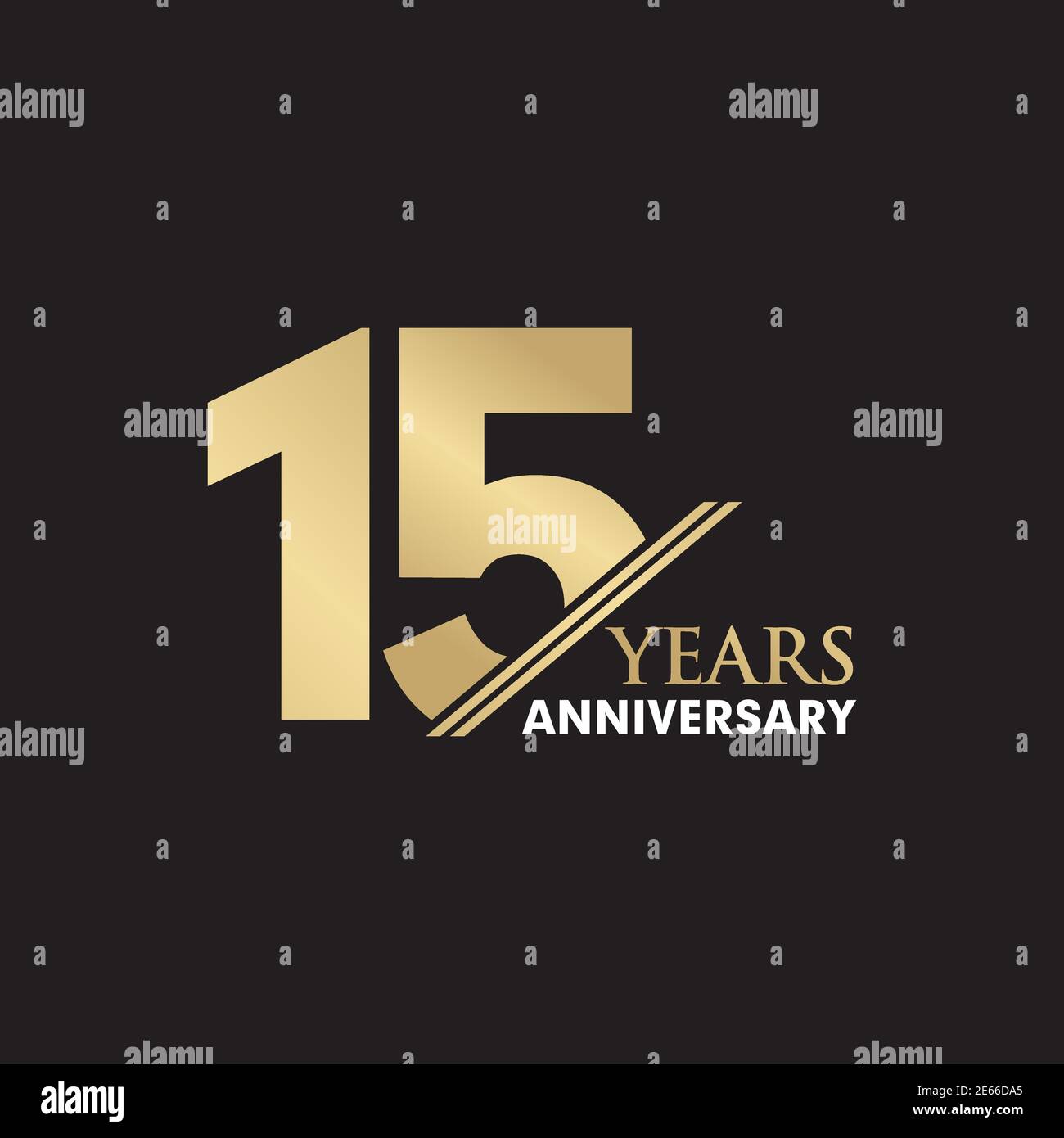 Template 15 years anniversary vector hi-res stock photography and ...