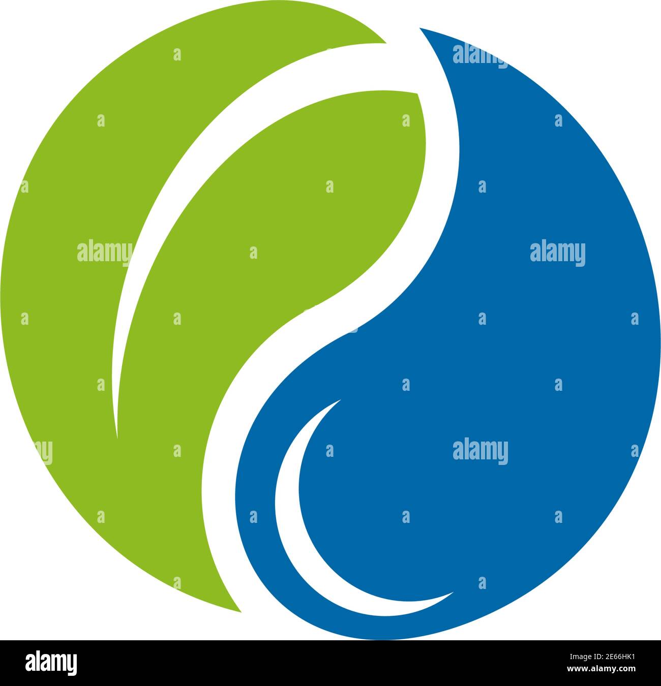 Yin yang circle icon logo design inspiration vector illustration ...
