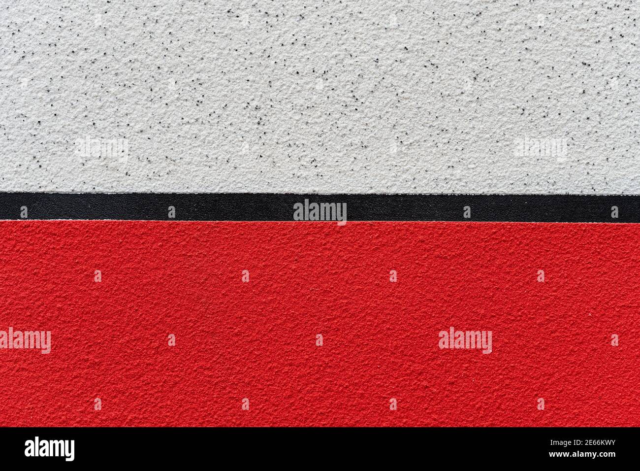 rough wall with half red and half white as texture and background Stock ...
