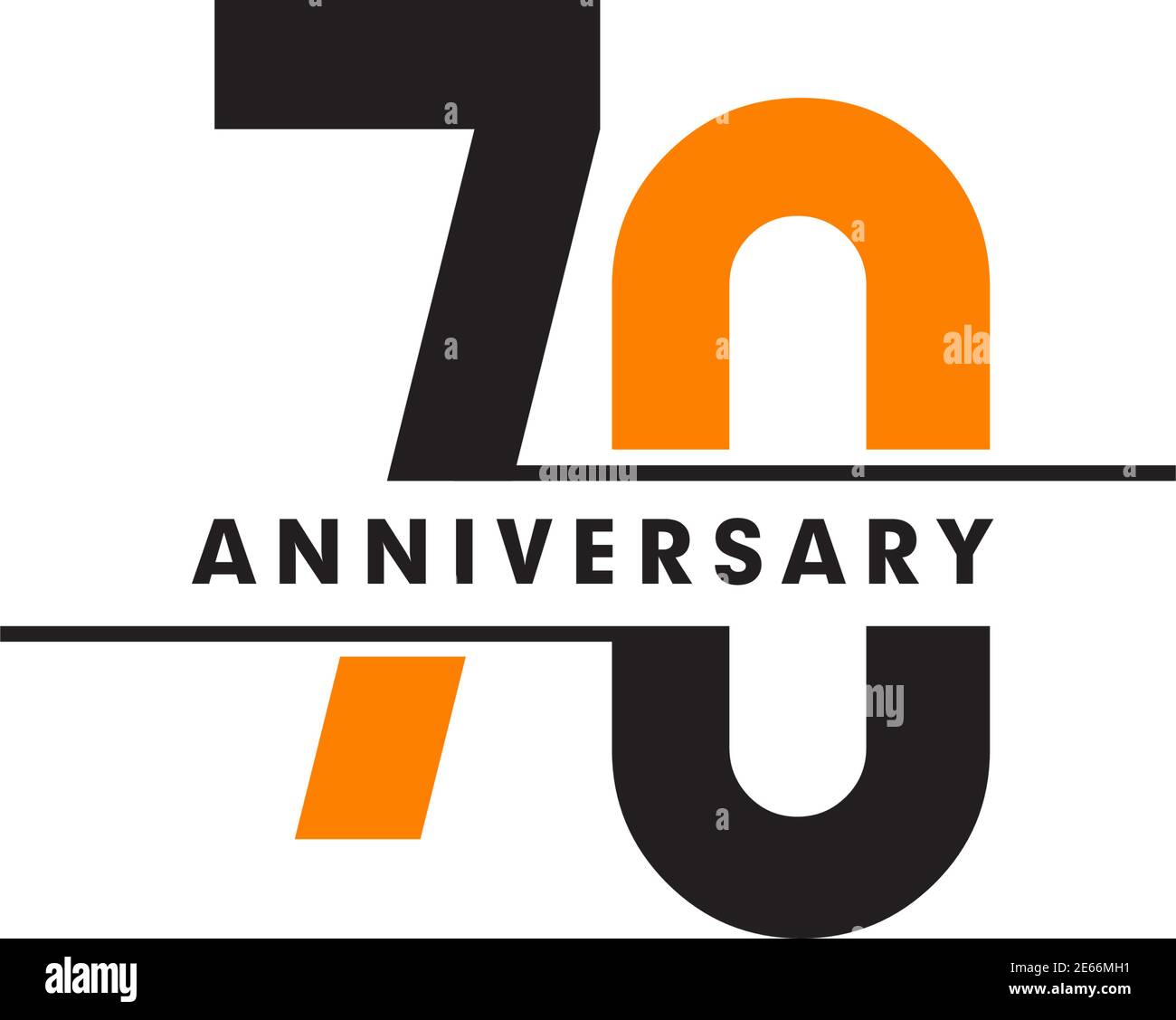 70th celebrating anniversary emblem logo design inspiration vector ...