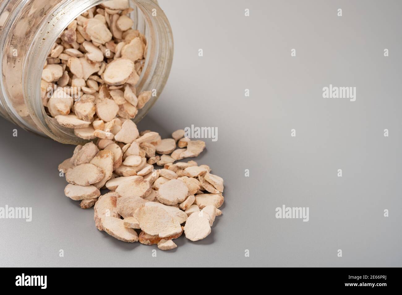 bottle with herb ShengBanXia or Pinelliae Rhizoma or raw Ternate ...