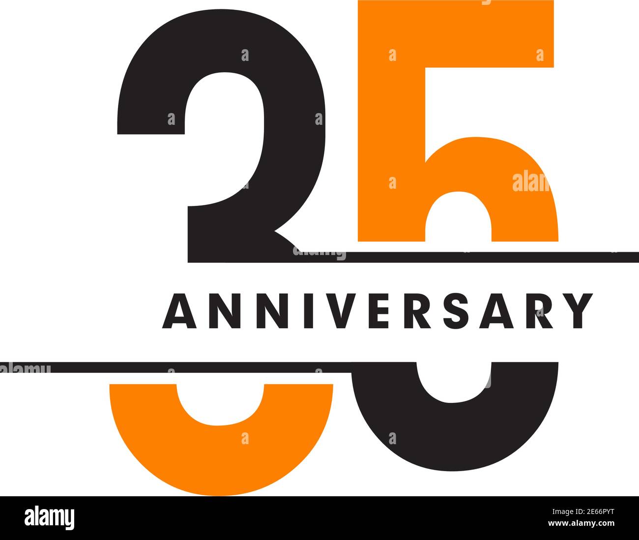 35th celebrating anniversary emblem logo design inspiration vector ...