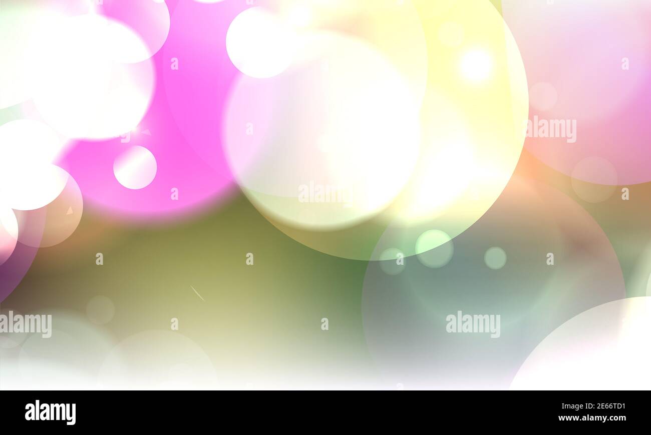 Abstract light golden gradient pink festive bokeh background with ...