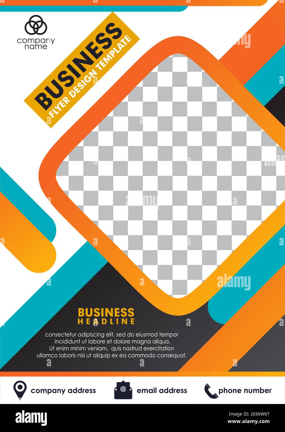 A4 size flyer design illustation vector template Stock Vector Image ...