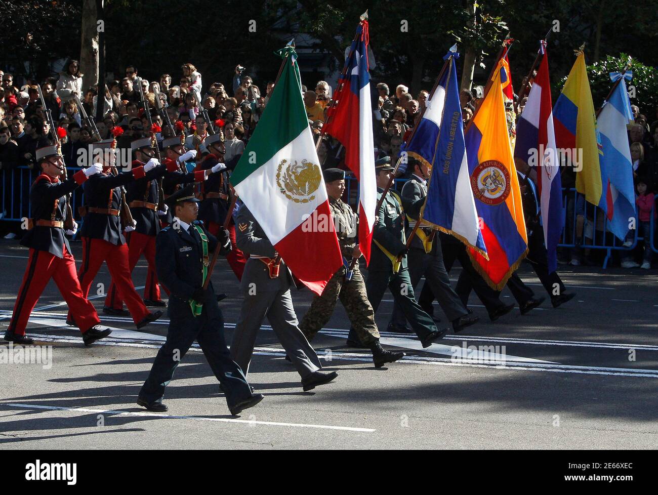 Latin countries flags parade hi-res stock photography and images - Alamy