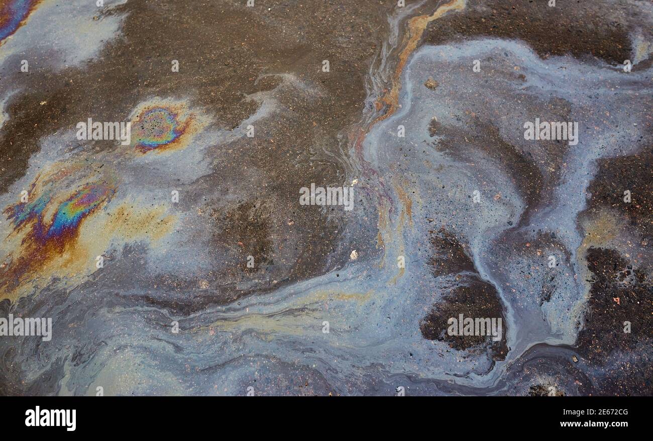 Abstract background with oil stain of oil products Stock Photo - Alamy