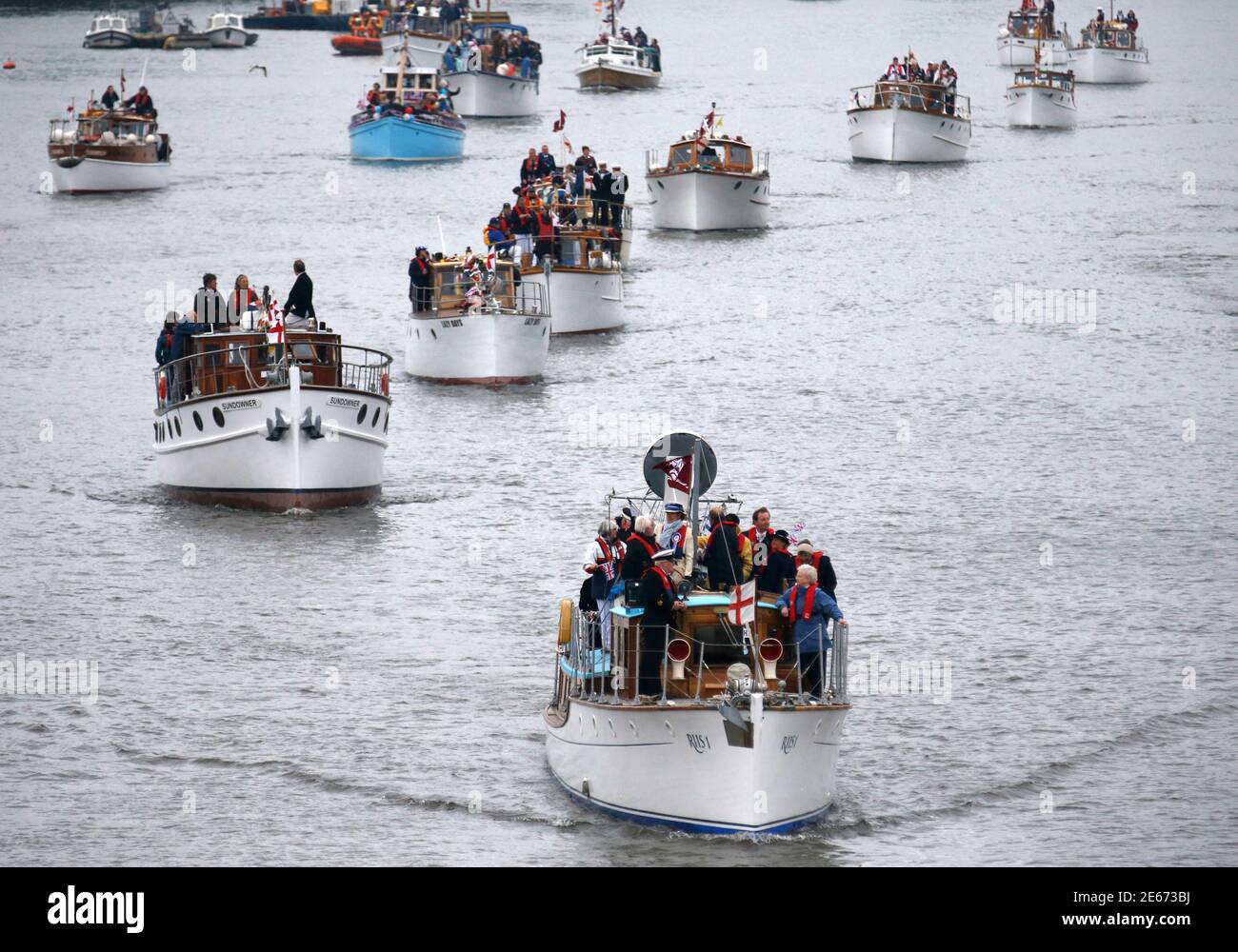 Muster boats hi-res stock photography and images - Alamy