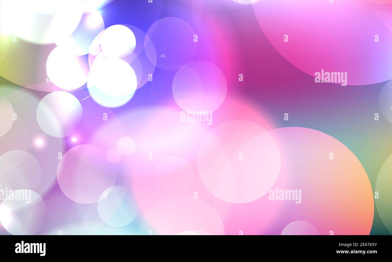 Abstract light golden gradient pink festive bokeh background with ...